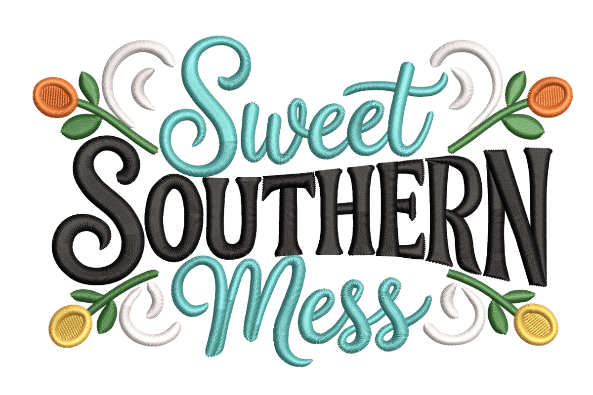 Sweet Southern Mess – Southern Embroidery Design | Embroidize
