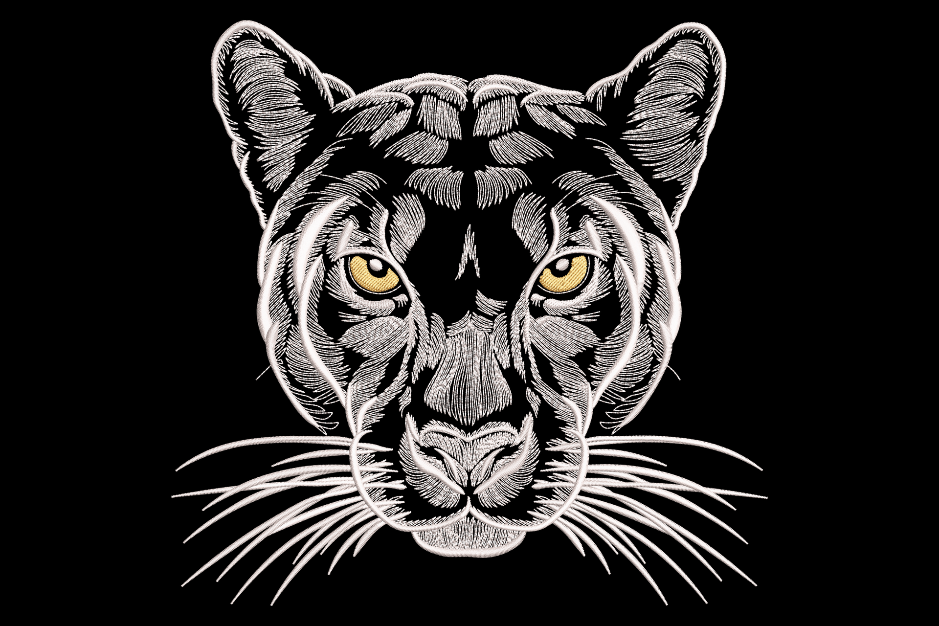 Monochrome Tiger – Machine Embroidery Design | Embroidize