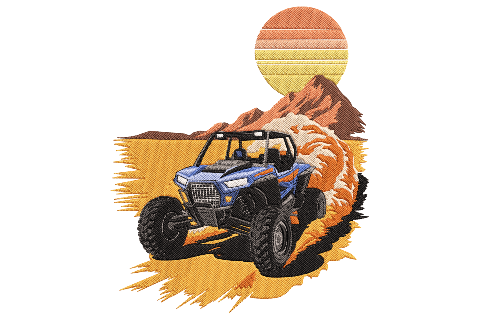 Desert Off-Road Buggy – Machine Embroidery Design | Embroidize