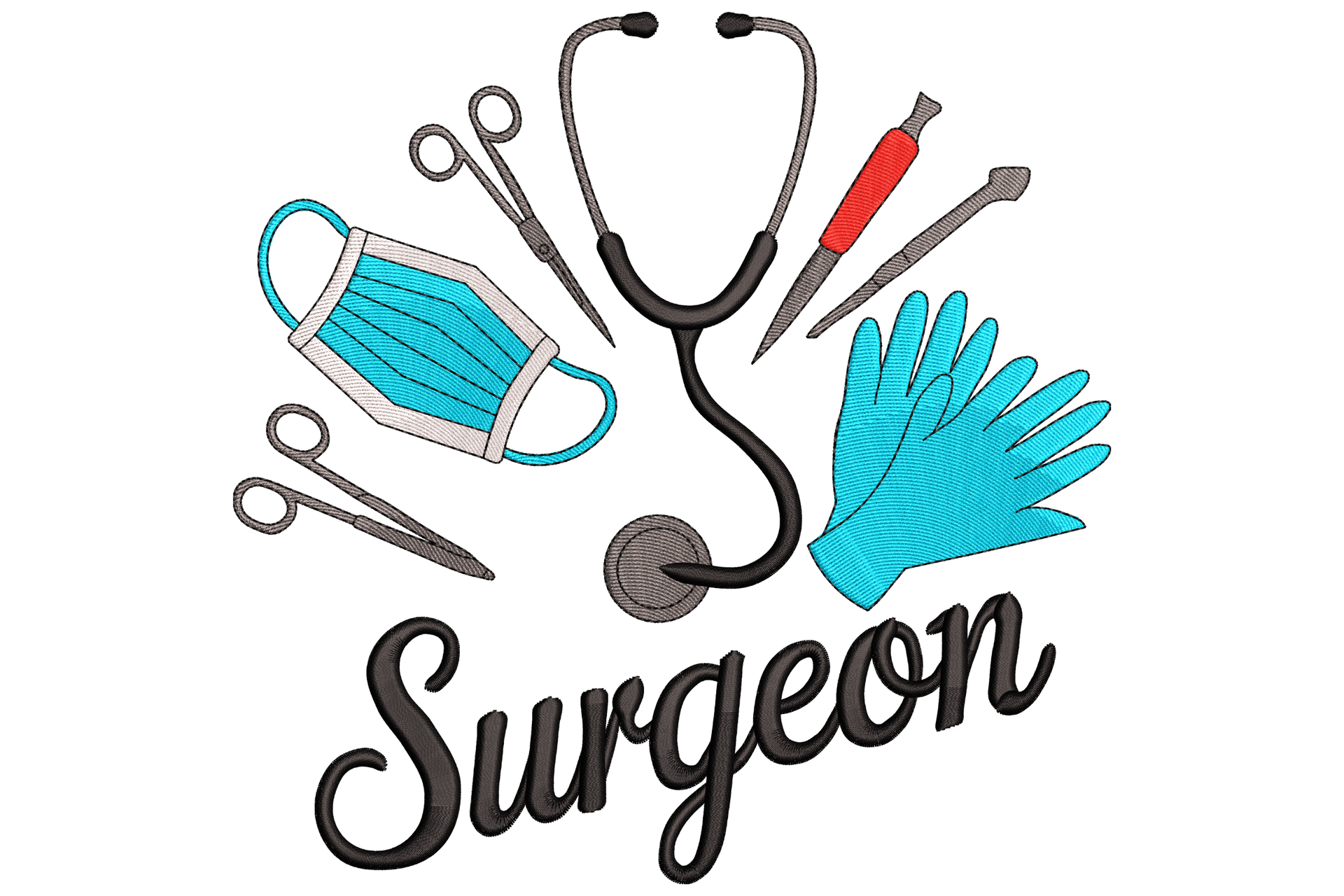 Surgeon Tools – Machine Embroidery Design | Embroidize