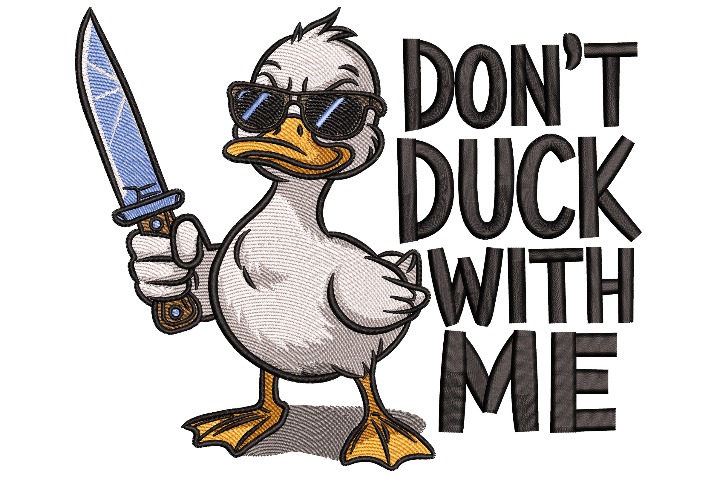 Don’t Duck With Me – Machine Embroidery Design | Embroidize