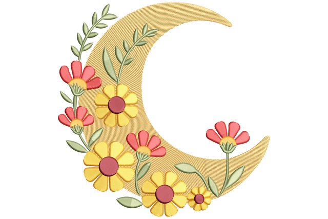 Floral Letter C – Machine Embroidery Monogram Design | Embroidize