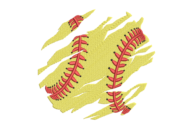 Softball Distressed Grunge Machine Embroidery Design | Embroidize