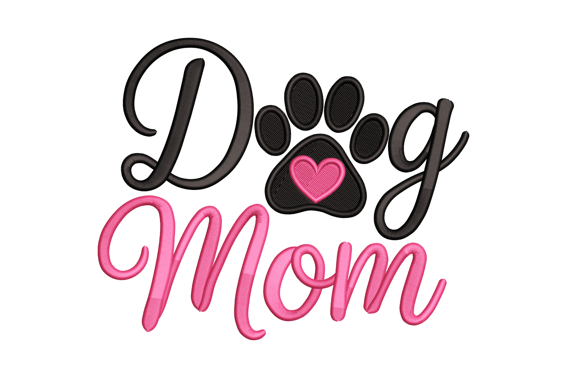 Dog Mom Paw Print – Machine Embroidery Design | Embroidize