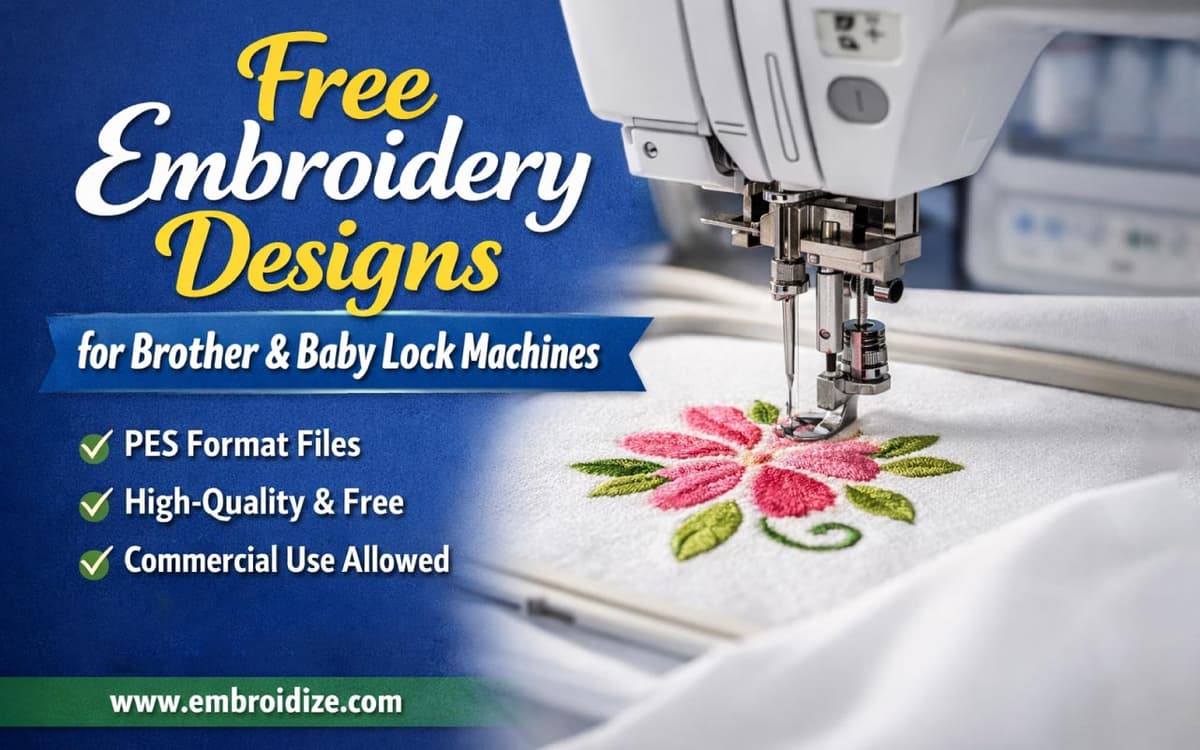 Download Free Embroidery Designs for Brother & Baby Lock | Embroidize ...