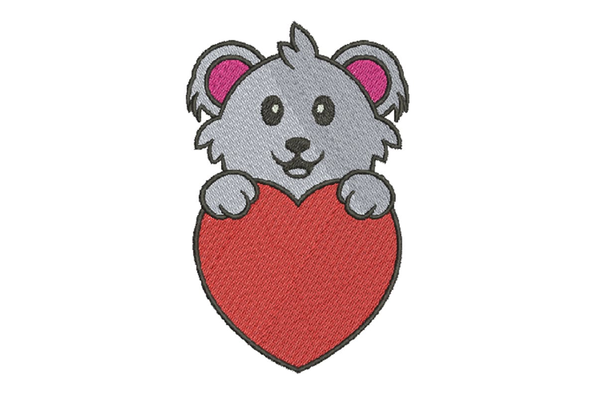 Sweet Hearts Baby Animal Machine Embroidery Design Bundle | Embroidize