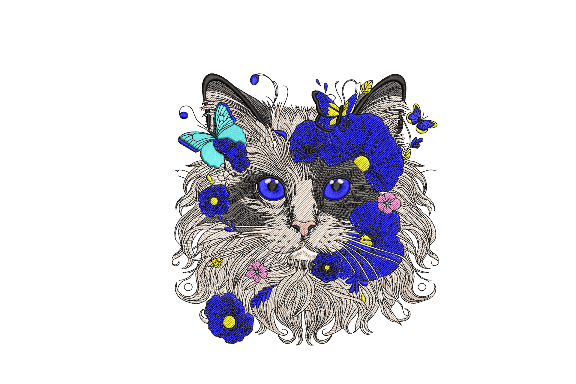 Free Cat & Kittens Embroidery Designs | Embroidize