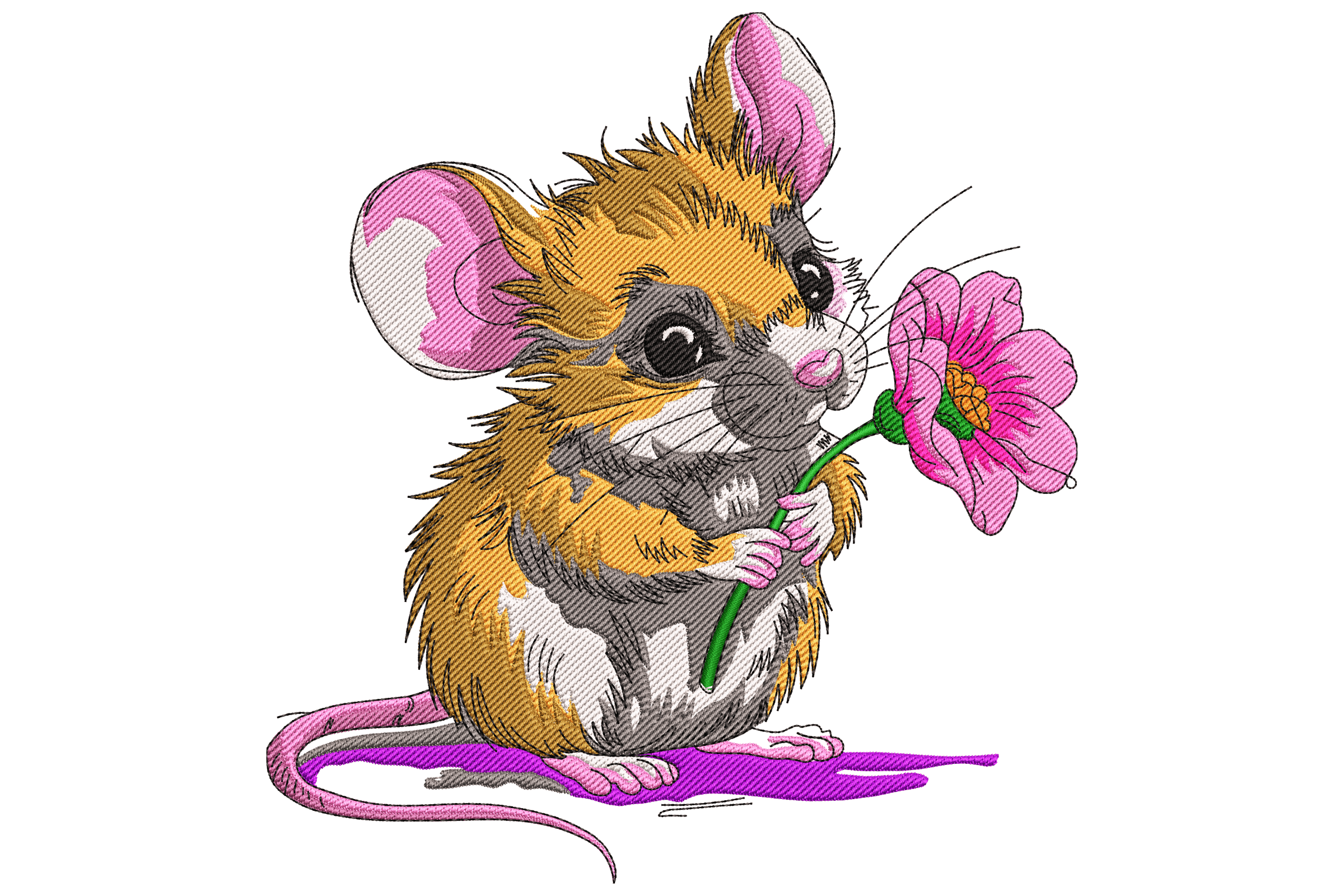 Cute Mouse & Woodland Field Mice Machine Embroidery Design Set | Embroidize