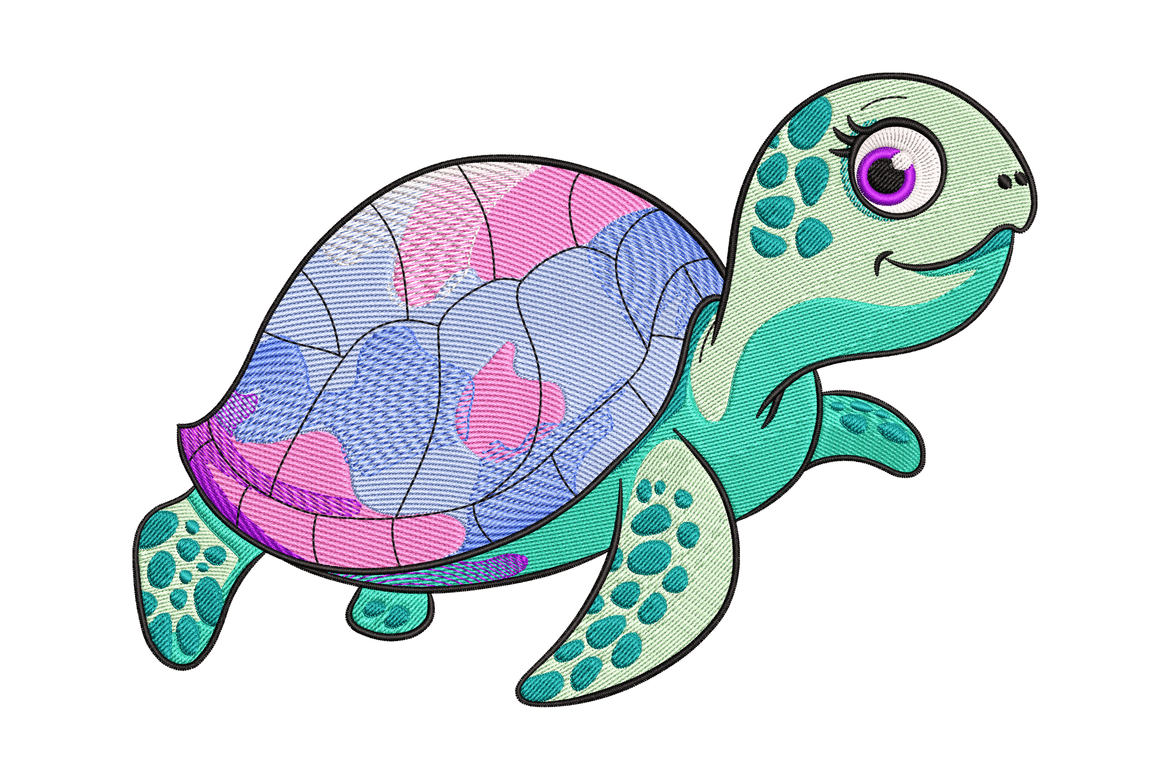 Adorable Sea & Land Turtle Machine Embroidery Design Bundle | Embroidize
